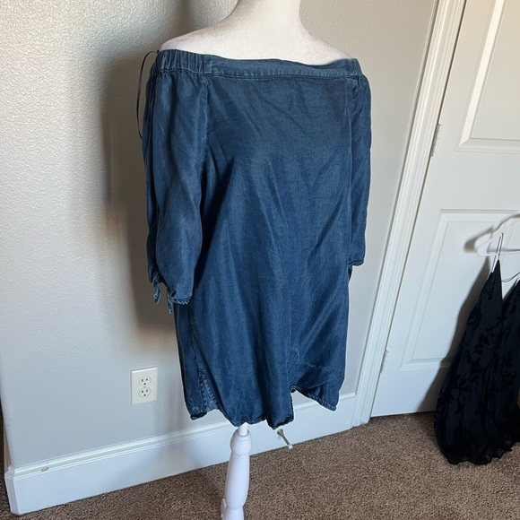 Velvet Heart | Dresses | Off Shoulder Denim Mini Dress | Poshmark